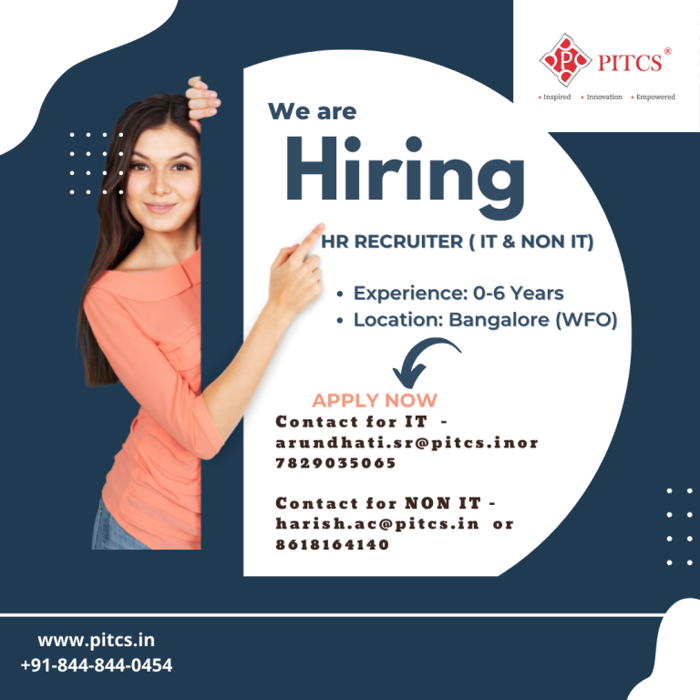 Role : HR Recruiter ( IT & Non IT), Experience : 0 to 6 Years, Location ...